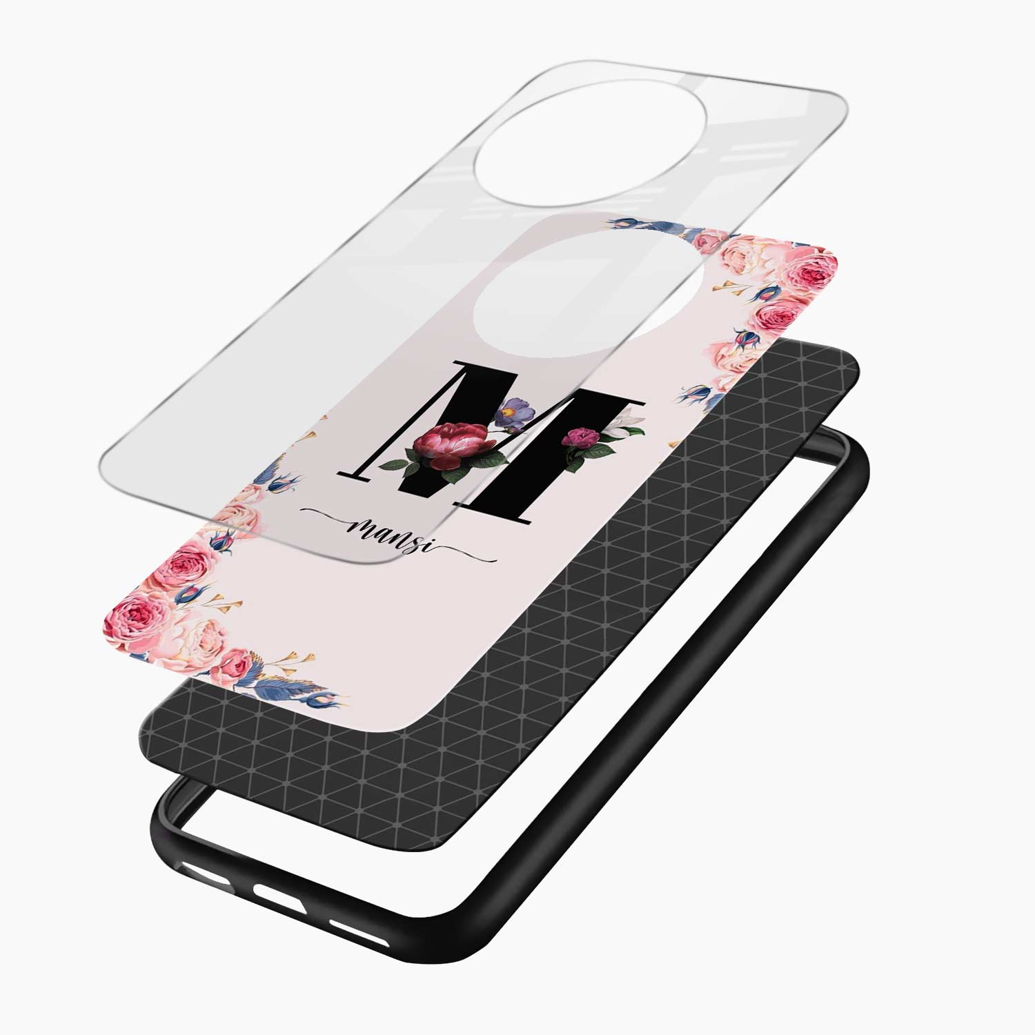 Buy Floral Name Personalised Realme Gt 8 Pro Back Cover at Rs.299 Only
