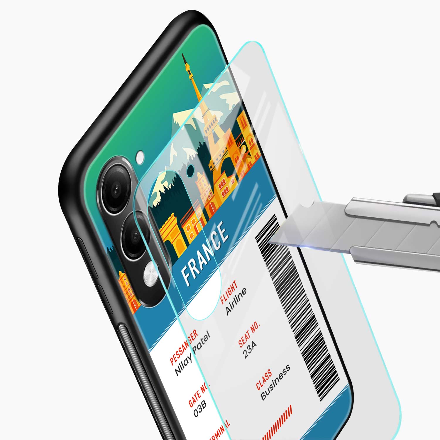 Buy France Boarding Pass Vivo Y19s 5G Back Cover at Rs.299 Only